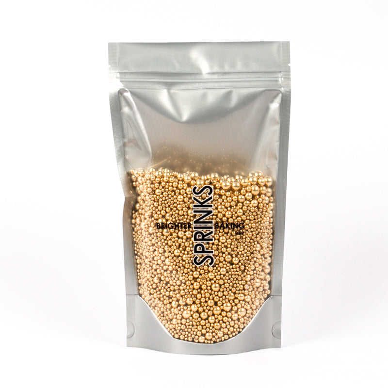 SHINY GOLD BUBBLE BUBBLE Sprinkles | 500g | SPRINKD – Ipswich Cake Room