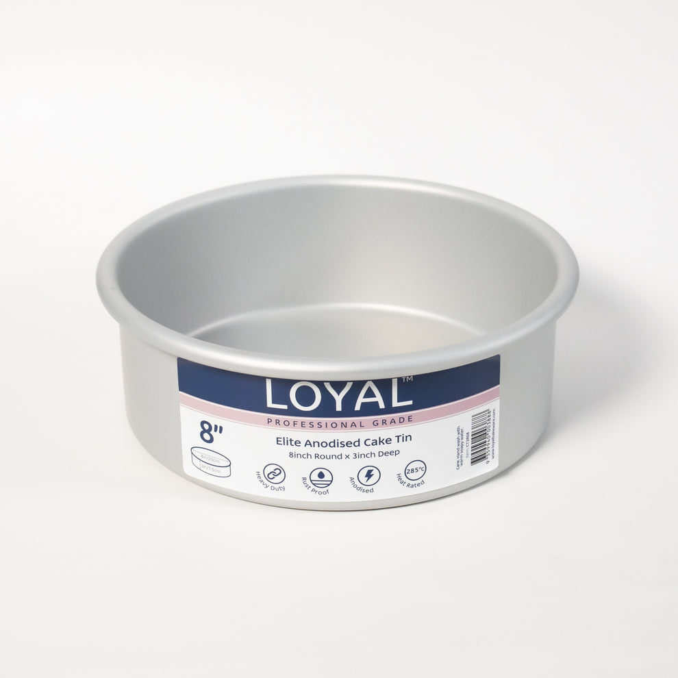 CAKE TIN LOYAL Elite Anodised Cake Tin Round (8in) 3" Deep – Ipswich ...