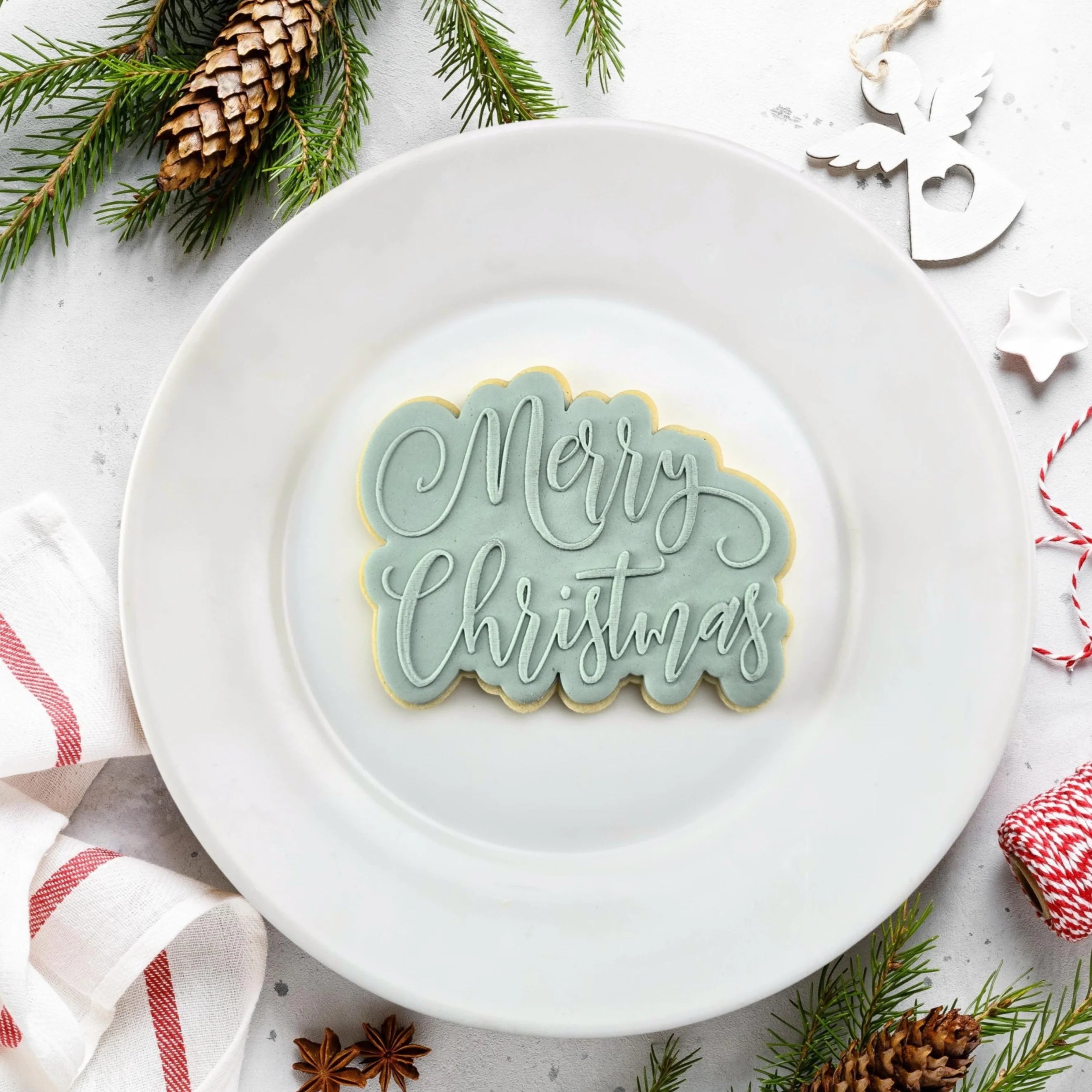 Merry Christmas Cutter & Debosser Set – Ipswich Cake Room