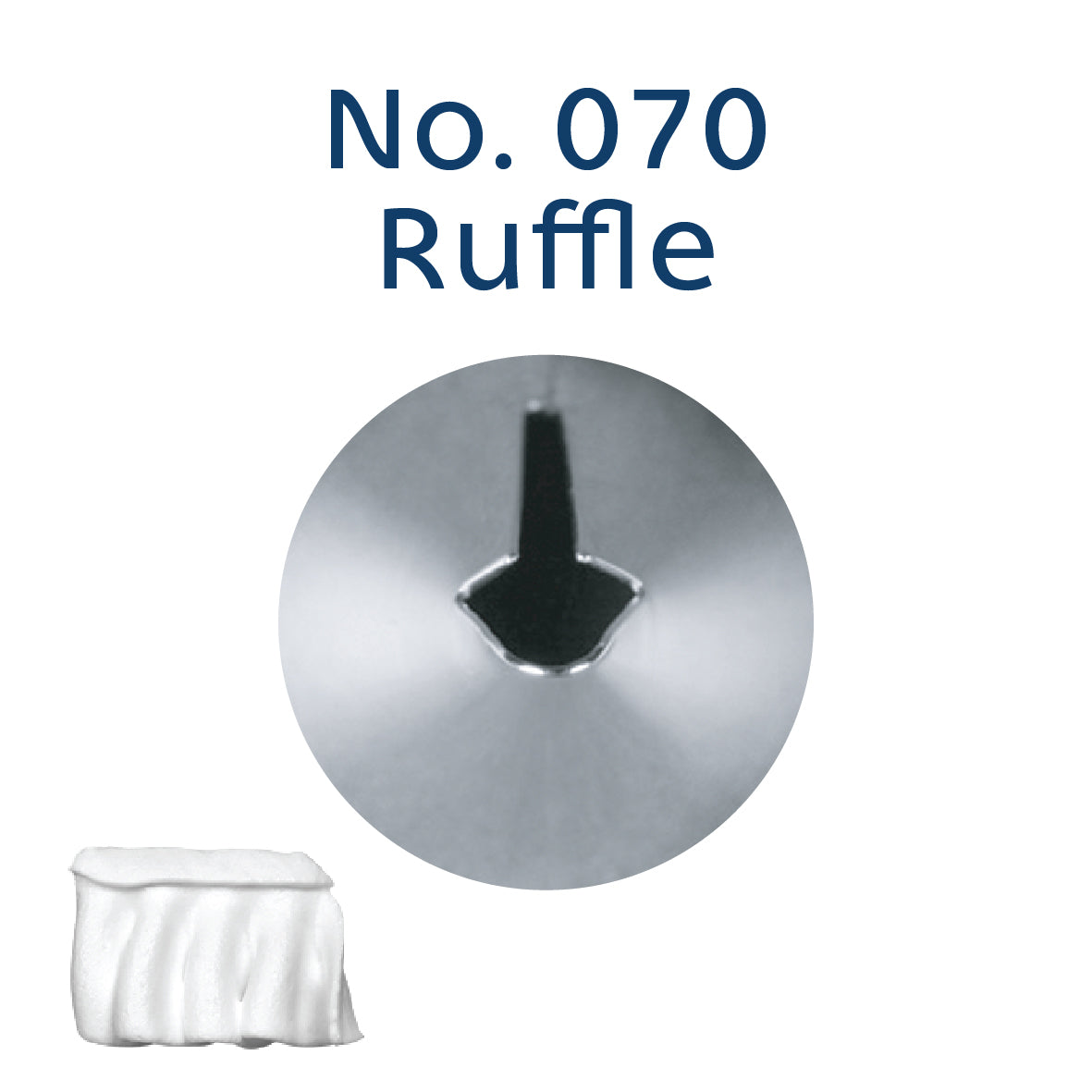 No. 70 Ruffle Piping Tip S/S – Ipswich Cake Room